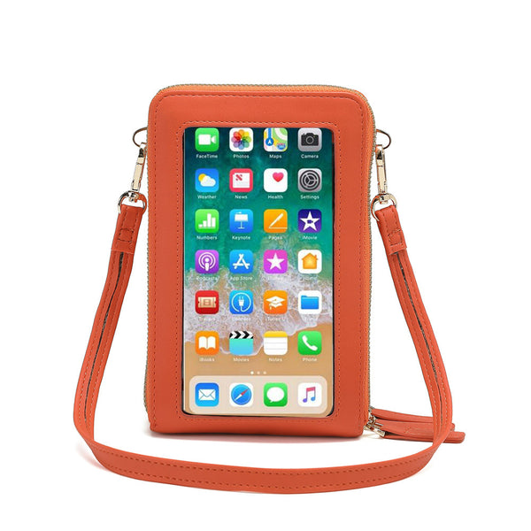 Touch Screen Lightweight Crossbody Cellphone Purse, RFID Blocking Wall ...